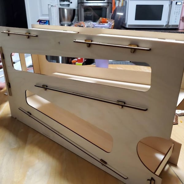 Digital EPS SVG of Rotating Can Rack for Makers and DIY. Laser Cut File ...