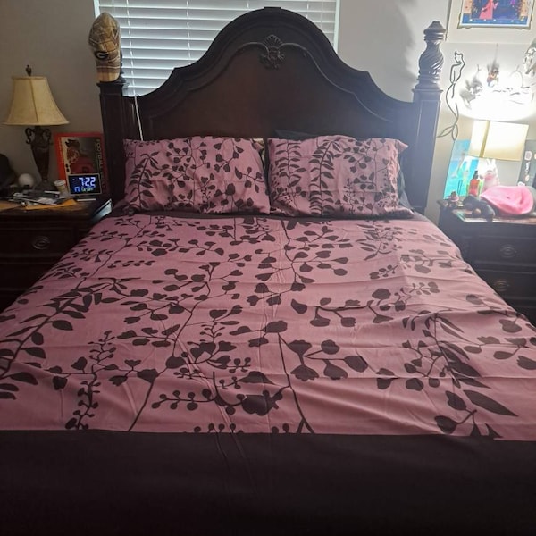 Bella's Bedding (twin, Full, Queen) Twilight Reddish-purple Plant ...