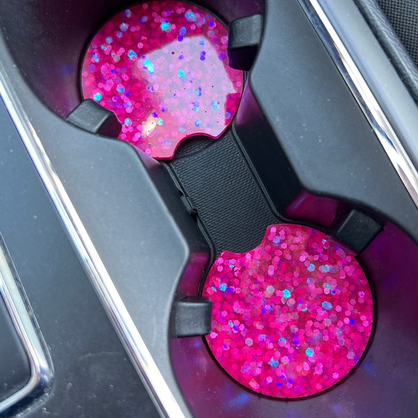 Bright Hot Pink Glittered License Plate Frame| Custom License Plate ...