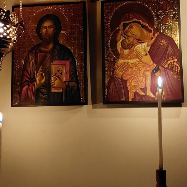 Holy Mother of Humility, Byzantine Iconography Christian Art Gift ...