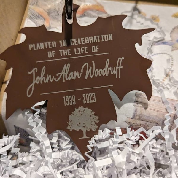 Memorial Tree Dedication Plaque Gift for Planting Trees in Memory of a ...