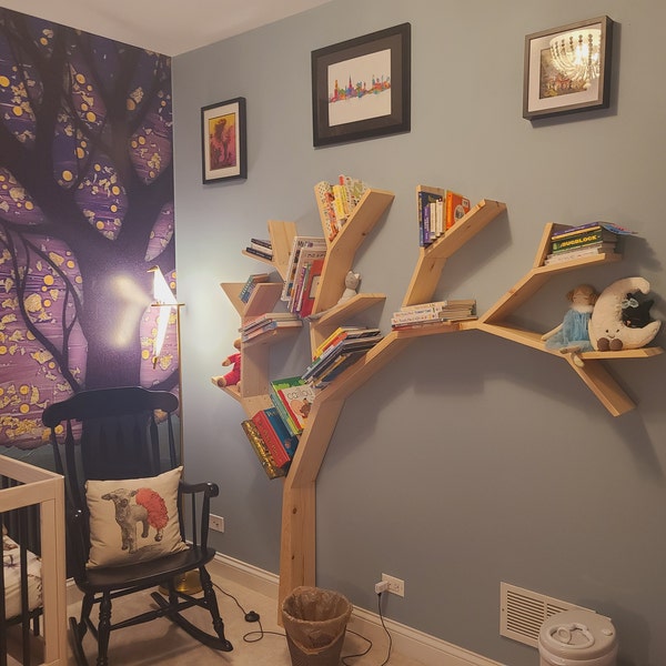 Unique Rustic, Tree Bookcases, Tree Branch Bookshelves, Book Stand ...