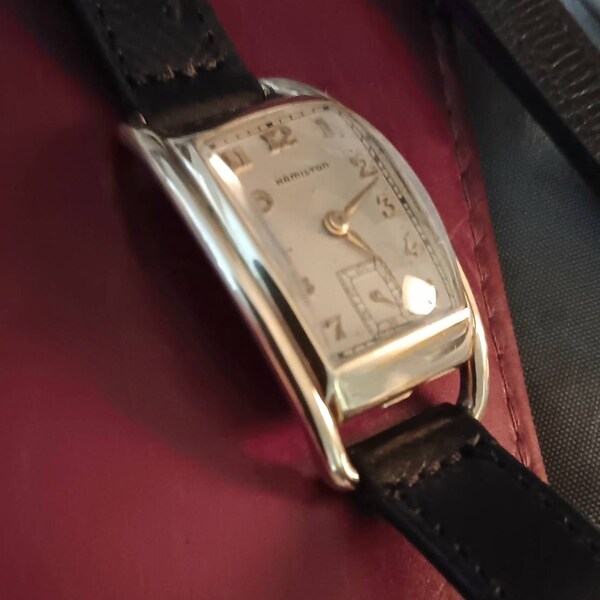 1963-1969 Hamilton Lord Lancaster C Wrist Watch. 10K Goldfilled White ...