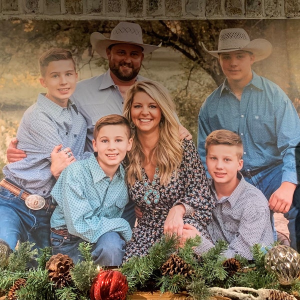 Custom Hexagon Family Photo Canvas Print - Etsy Canada