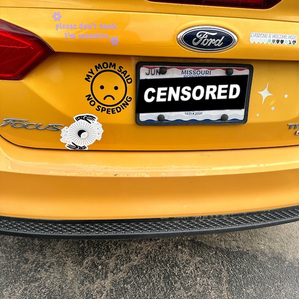 My Mom Said No Speeding Decal, Car Decal, Funny Bumper Sticker, Gift ...