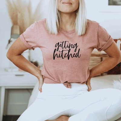 Getting Hitched Svg, We Are Engaged Svg, Marriage Svg, Bride Shirt ...