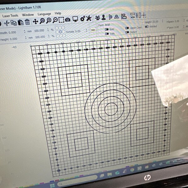 Basic Waste Grid 380x380 Mm Laser Machine. Ready Lightburn File. - Etsy