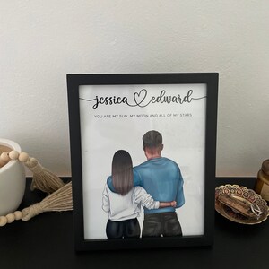 Personalised Couple Print Couples Gift Gift for Her - Etsy