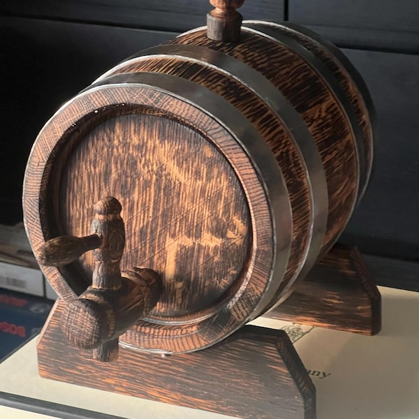 Oak Whiskey Barrel, 1 Liter Rum Oak Barrel, Rum Barrel, Aging Barrel ...