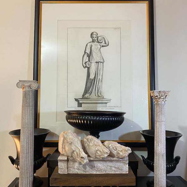 Greek Columns From Hera II Temple and Parthenon • Doric Order Column ...