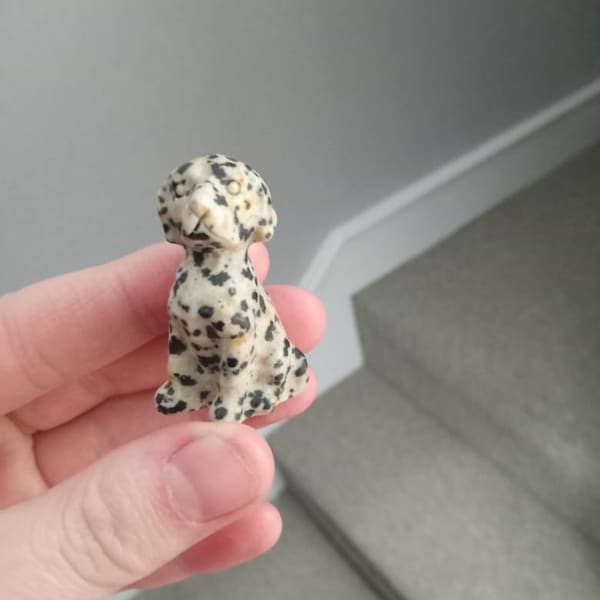 2.3'' Natural Crystal Dogs, Hand Carved Puppy Sculptures, Crystal ...