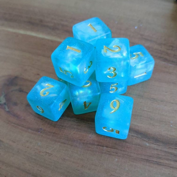 Mushroom Dice Vault and Multicolored Mushroom Dice Set, Dice Set ...