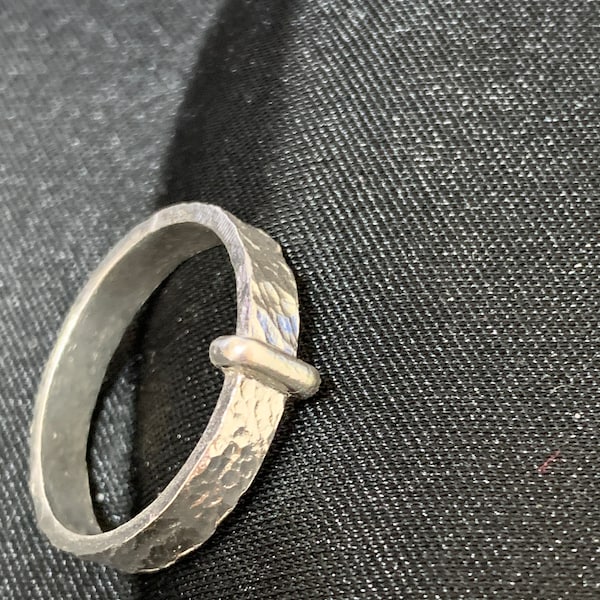 Ring Inspired by Outlander Claire Handmade in Hammered Silver 925 - Etsy