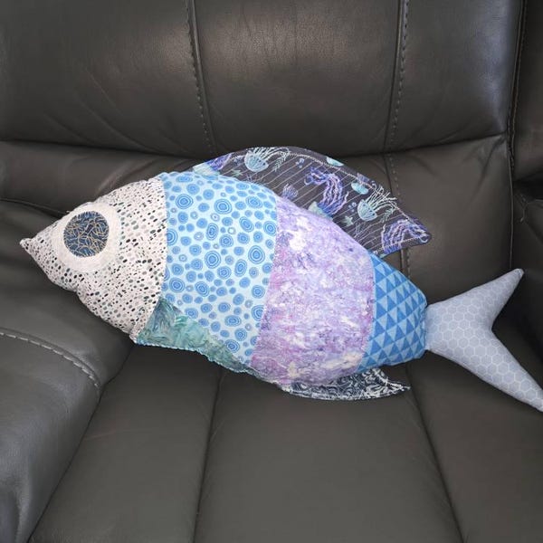 Patchwork Fish-2 Pillow - PDF Sewing Pattern / Stuffed Animal - Etsy
