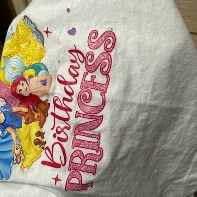 Fourth Birthday Princess Shirt, Disney Princess Birthday Shirt, Princess Birthday Shirt, Girls ...