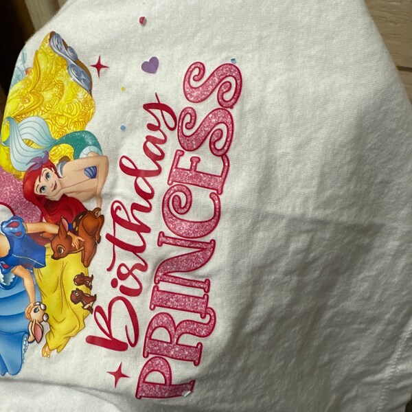Fourth Birthday Princess Shirt, Disney Princess Birthday Shirt, Princess Birthday Shirt, Girls ...