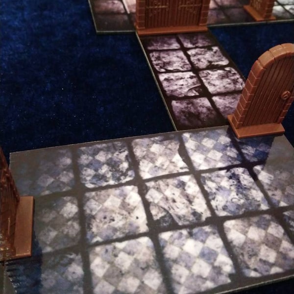 Dungeons and Dragons - Dungeon Tiles - Basic Layout - Neoprene Mats - Etsy