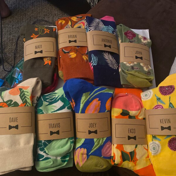 Custom Sock Labels | Personalized Labels Perfect for Wedding or ...