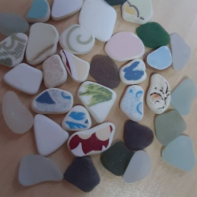 Large Beach Flat Terracotta, Authentic Sea Pottery Shards, Sea Finds - Etsy