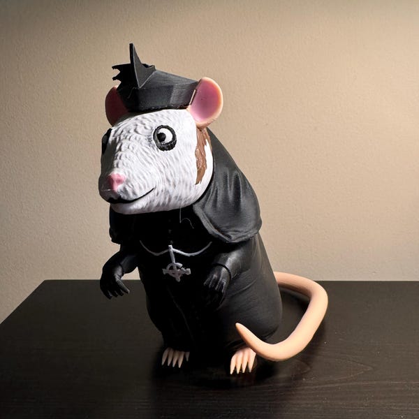 Cardinal Copia Rat Sculpture - Ghost Band Fan Art, Unique Home Decor - Etsy