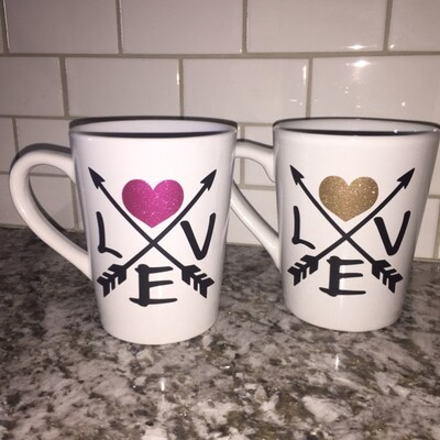 Valentine SVG Love Heart Arrows Valentine Cutting File DXF & SVG Files ...