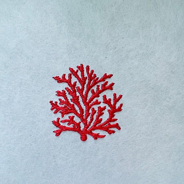 Coral Embroidery Design File - Etsy