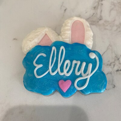 Nancy Bunny Plaque Cookie Cutter - Etsy