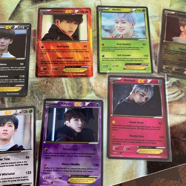 Monsta X Pokèmon Cards - Etsy