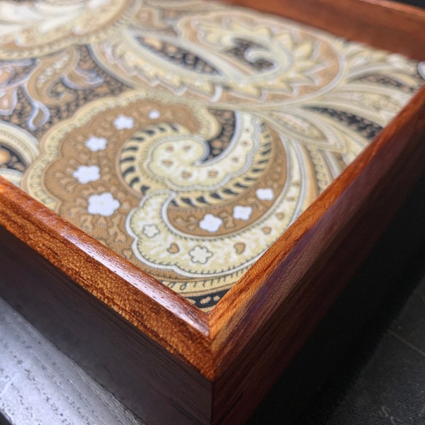 Modern Style Lift-top Box. Handmade Box. Artisan Box. 9.25″ X 6″ X 5 ...
