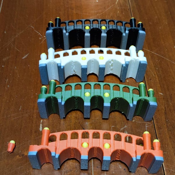 White Castle 3D Printed Bridge Set - 3 Durable Plastic Bridges - Etsy