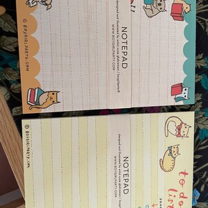 Cat TO DO LIST Notepad by Boygirlparty Bowtie Kitty Cat Note - Etsy