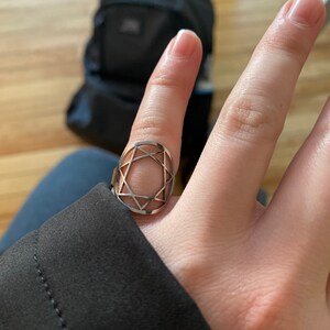 Septagram Ring star of Babalon Stainless Steel - Etsy