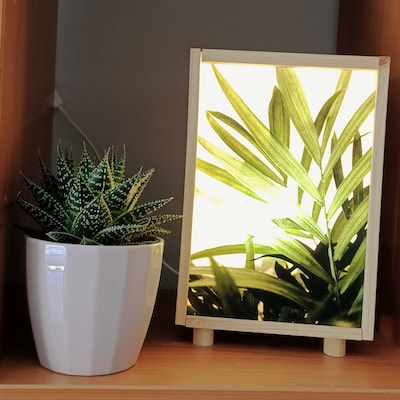 Light Box, Light Sign, Handmade Wooden Lamp, Bedside Table Lamp, Wall ...