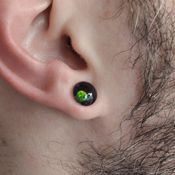 Spacey Nebula Glass Plugs, 1 Pair, Double Flare - Etsy
