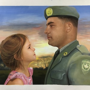 Custom Hand Painted Portrait,oil Painting From Photo,custom Art for ...