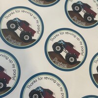 Birthday Party Favor Stickers, Happy Birthday Labels, Custom Birthday ...