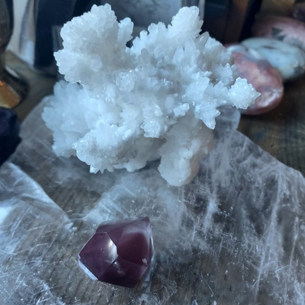 Rare Pink Lithium Small Heart Carving From Brazil Lithium Tower Lithium ...