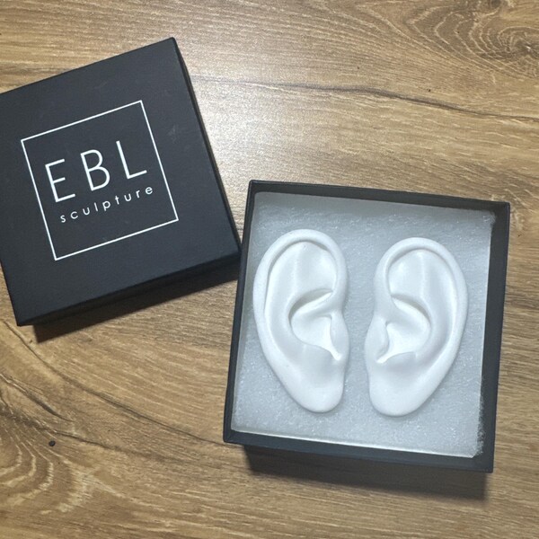 Wall Mounted Earring Display Pair of Flexible Silicone Rubber Ears - Etsy