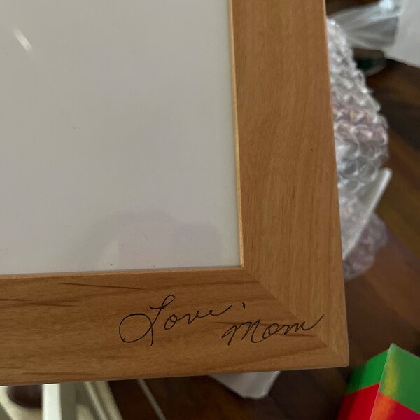 Handwriting Custom Engraved Picture Frame | Personalized Photo Frame ...