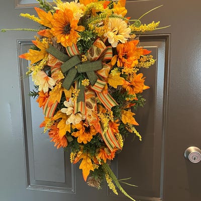 Fall Wreath, Vibrant Color Wreath, Autumn Wreath, Fall Florals, Fall ...