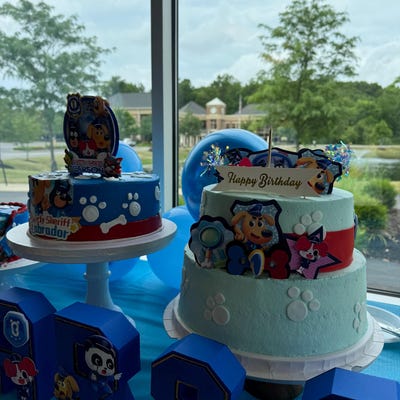 3D Cupcake Topper Inspired in Safety Sheriff Labrador personalized ...