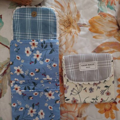 Pouch, Period Pouch, Sanitary Pad Pouch, Period Bag, Flower Pouch, Pad ...