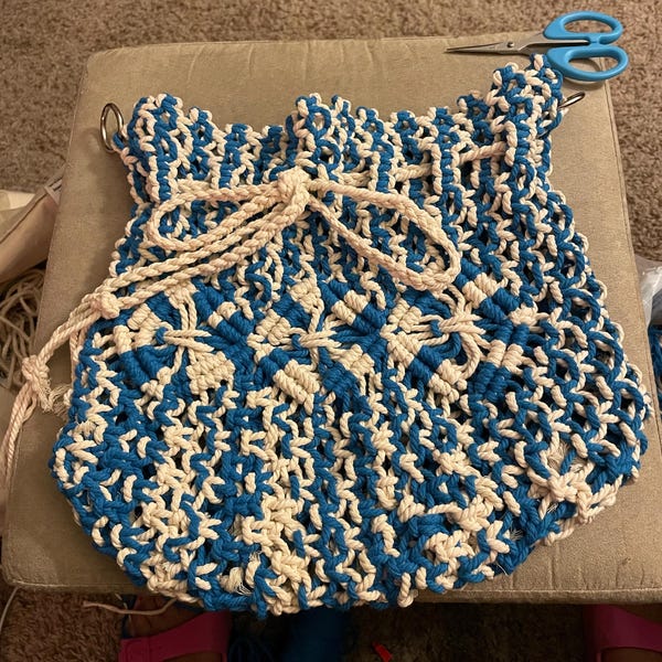 Macrame Bag Tutorial Macrame Bag Pattern Macrame Bag for Beginners Macrame Pattern - Etsy