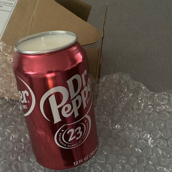 Dr Pepper Scented Soy Wax Candle | Hand Poured Dr Pepper Custom Scented ...