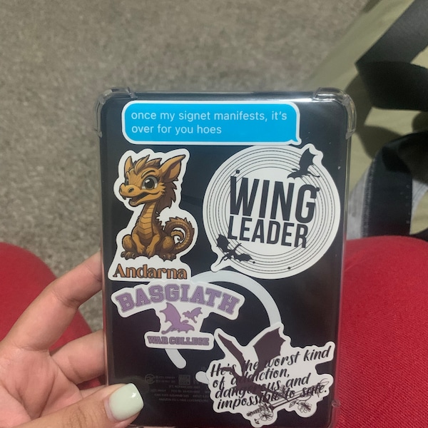 If Riders Could Text Signet Sticker Inspired by Fourth Wing Iron Flame ...