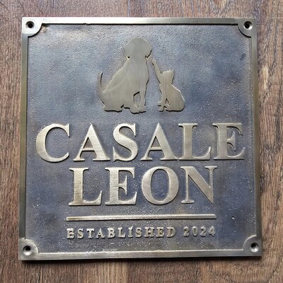 Custom Made Cast Bronze Signs & Plaques Personalized Logo/crest Plaques ...