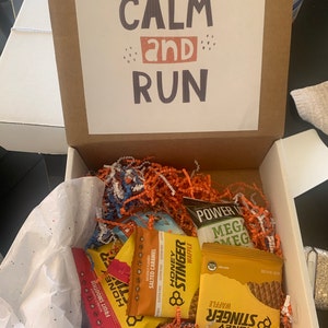 A Gift for a Runner, Marathon Training Box, Running Gift Box, Heres to ...