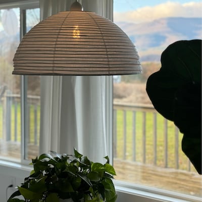 Linen Taupe LUNA Light Shade Linen Pendant Light Handmade Pendant Light ...