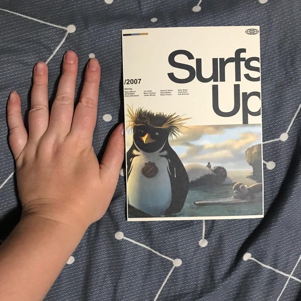 Surfs up Movie Poster: Retro Mid-century Wall Art - Etsy