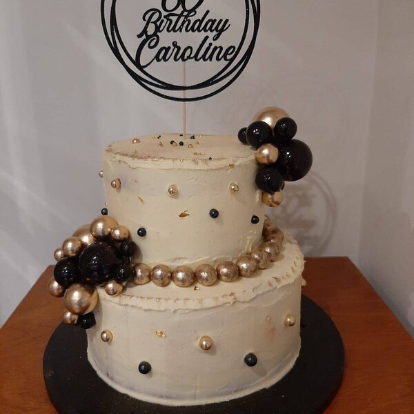 30 Pearl Years Cake Topper / Wedding Anniversary Party Decor / White 30 ...